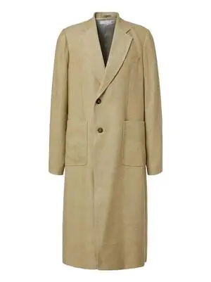 Our Legacy Robe Linen And Silk Overcoat - Beige