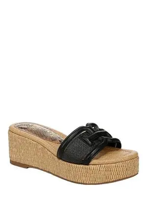 Sam Edelman Pauleena Platform Wedge Slide Sandal - Black