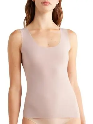 Nordstrom Everyday Invisible Edge Tank Pink Fawn