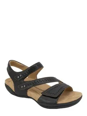 Jambu Makayla Casual Flat Sandal - Black