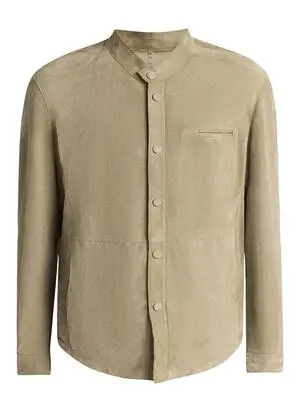 Giorgio Armani Suede Overshirt - Brown