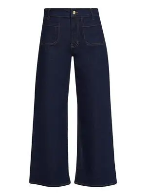 FRAME Le Slim Palazzo Modernist Pocket Jeans - Rinse