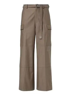 Sacai Cotton Cargo Pants - Beige