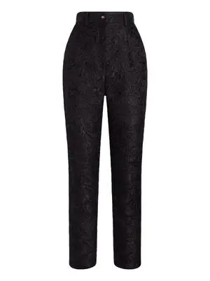 Dolce & Gabbana Brocade Trousers - Black