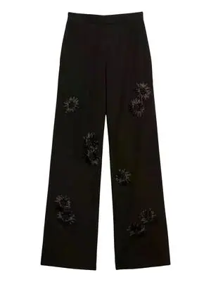MSGM MSGM Floral Embroidered Trousers