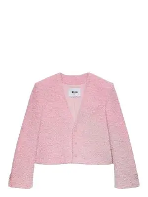 MSGM MSGM Textured-Knit Jacket