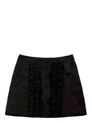 MSGM Ruffled Mini Skirt - Black