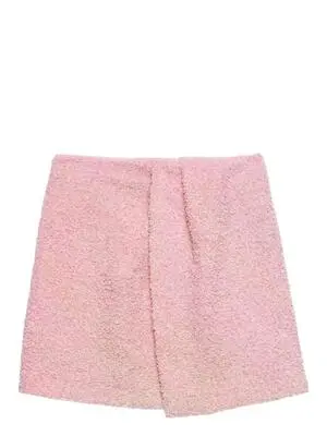 MSGM Draped Midi Skirt - Pink