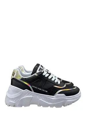 Versace Panelled Sneakers - Black