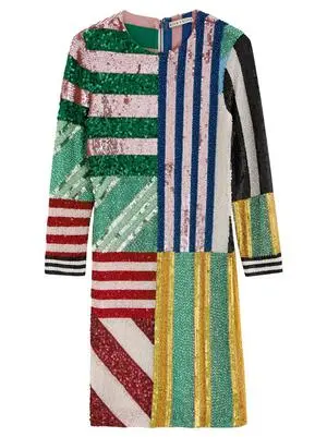 Alice + Olivia Delora Embellished Mini Dress - Multicoloured 1