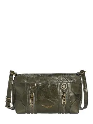 Zadig&Voltaire Zadig&Voltaire Wing-Embellished Leather Shoulder Bag Power