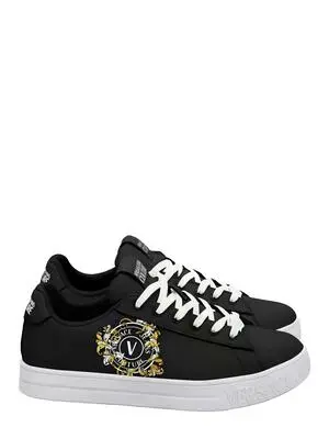 Versace Logo-print Sneakers - Black