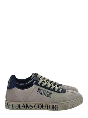 Versace Logo-print Sneakers - Grey