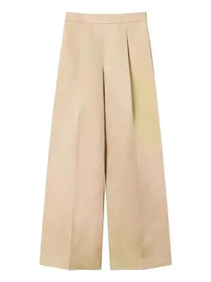 TWINSET Pleat-detail Palazzo Trousers - Neutrals