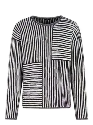 Giorgio Armani Striped Jumper - Blue