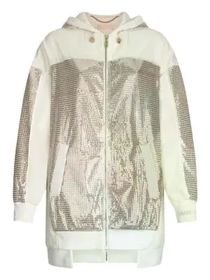 Liu Jo Sequinned Parka - Neutrals