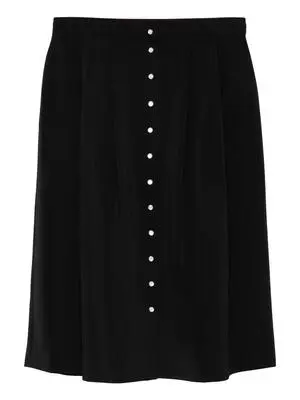 AGNÈS B. A-line Midi Skirt - Black