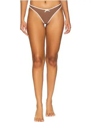 LOVERS AND FRIENDS Harriet Bikini Bottom - Brown & Pink