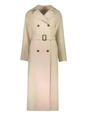YVES SALOMON Double-breasted Trench Coat - Neutrals