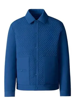 Mackage Maxwell Quilted Down Shirt Jacket - Tide