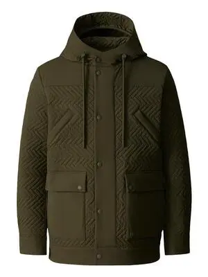 Mackage Thiago Quilted Down Hooded Jacket - Light Military