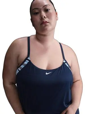 Nike Layered Tankini Top - Blue