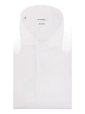 NUGNES 1920 Slim Fit Cotton Shirt - White