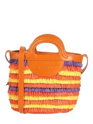 Marni Striped Bucket Bag - Orange