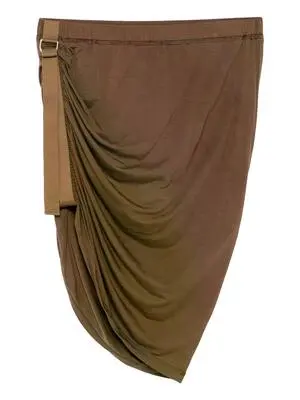 Helmut Lang Asymmetric Skirt - Brown