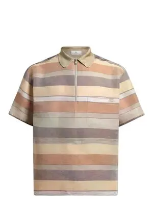 Etro Striped Polo Shirt - Neutrals