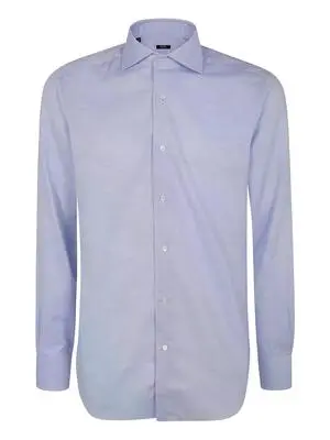 BARBA NAPOLI Cotton Shirt Blue