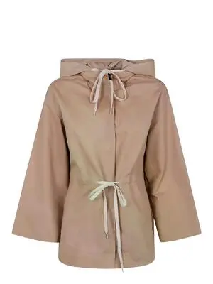 TWINSET Hooded Jacket - Neutrals