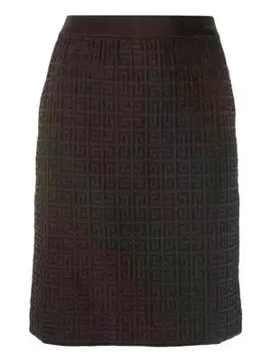 Givenchy 4g Motif Mini Skirt - Brown