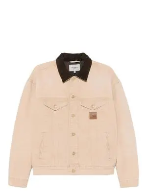 Carhartt Wip Dayton Trucker Jacket - Dusty H Brown/tobacco (stone Canvas)