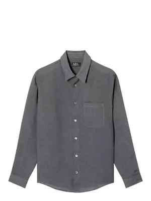 A.p.c. Patch-pocket Shirt - Grey