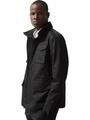REISS X Mclaren F1 Team Grid Field Jacket - Black