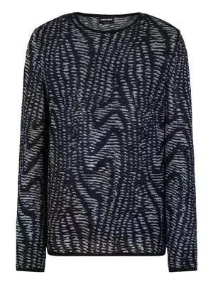 Giorgio Armani Abstract Pattern Pullover - Blue