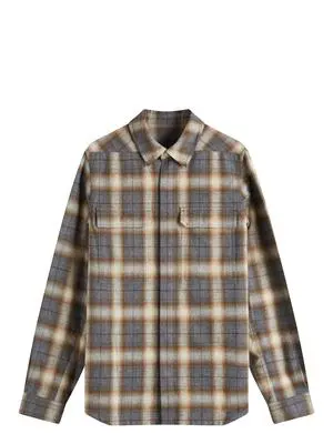 Rick Owens Cotton Plaid Outershirt - Multi