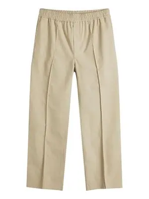 A.p.c. Pieter Textured Cotton Pleat Trousers - Beige