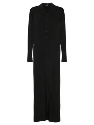 Balenciaga Stretch Maxi Dress - Black