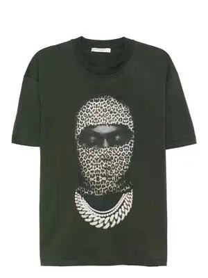 IH NOM UH NIT Leopard Mask T-shirt - Green