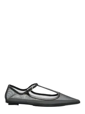 Attico Juno Ballet Flats - Black