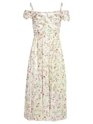 Giambattista Valli Impressionist-print Georgette Dress - White