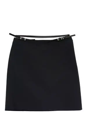 Givenchy Belted Mini Skirt - Blue