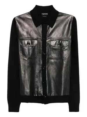 TOM FORD Panelled Shirt - Black