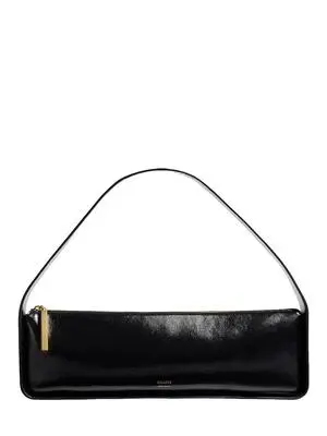 Khaite Lori Crackle Patent Leather Shoulder Bag - Black