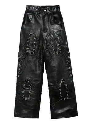 WHO DECIDES WAR BY EV BRAVADO Grommet Trousers - Black