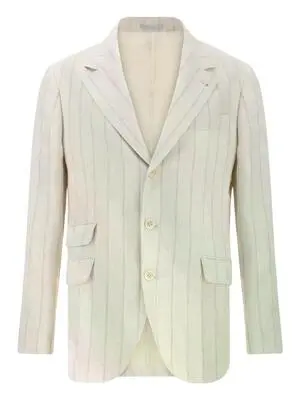 Brunello Cucinelli Linen Blazer - Neutrals