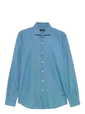 FAY Chambray Shirt - Blue