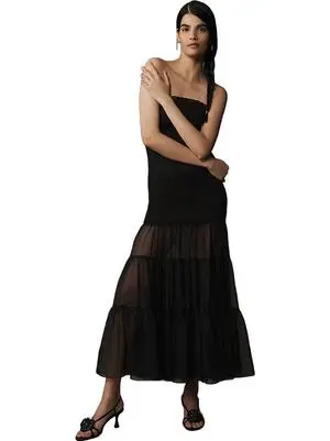 Bardot Azura Strapless Maxi Dress - Black
